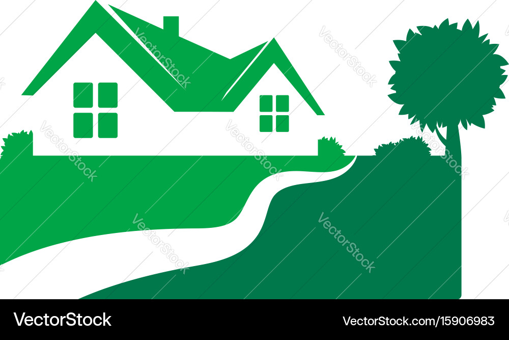 Housing symbol for business Royalty Free Vector Image