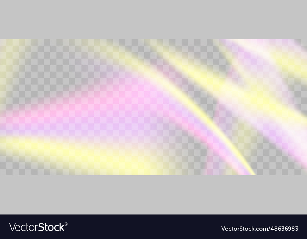 Light effect with lines transparent background Vector Image