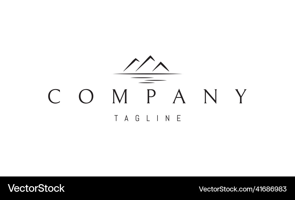 Logo on which an abstract image of three Vector Image