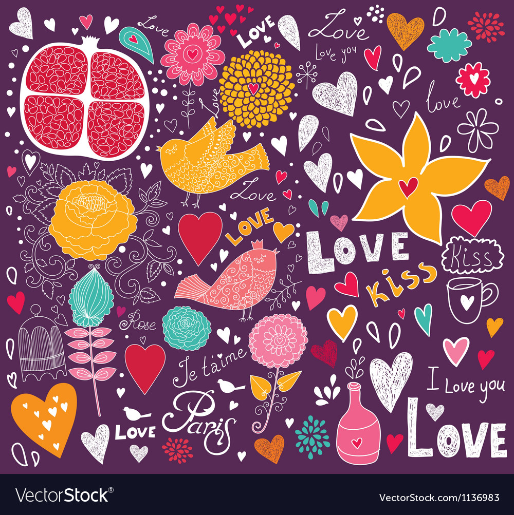 Love pattern Royalty Free Vector Image - VectorStock