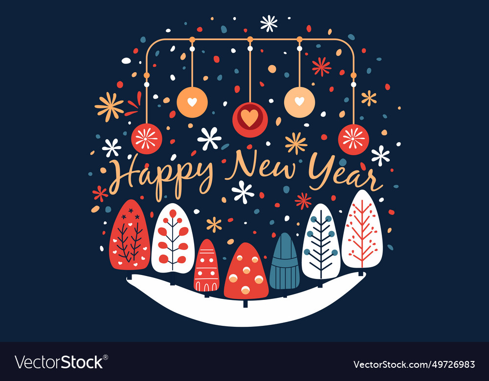Winter for new year Royalty Free Vector Image - VectorStock
