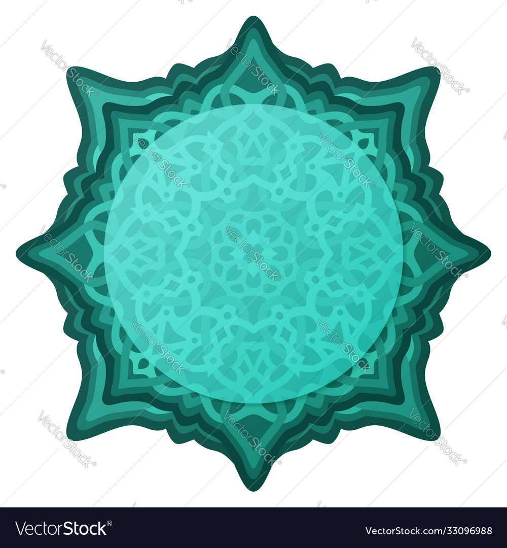 Clip art with isolated blue abstract pattern Vector Image