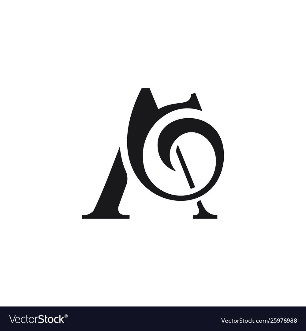 Initials logo template Royalty Free Vector Image