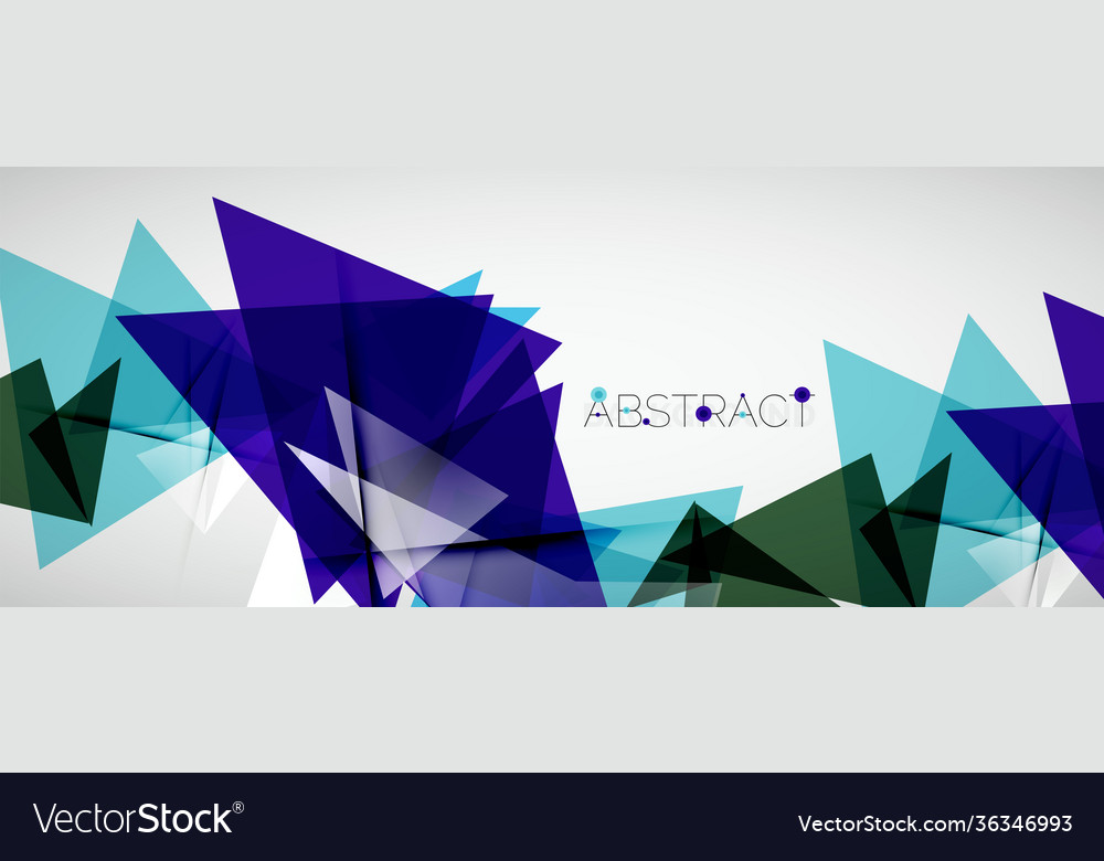Geometric abstract background color triangle Vector Image