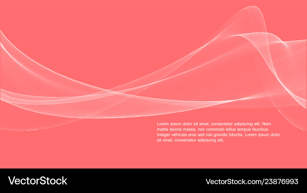 Magic wave color background living coral Vector Image