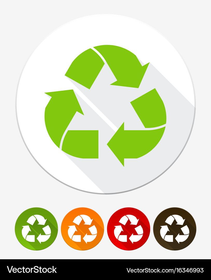 Recycled and packaging symbol sign for cargo Vector Image