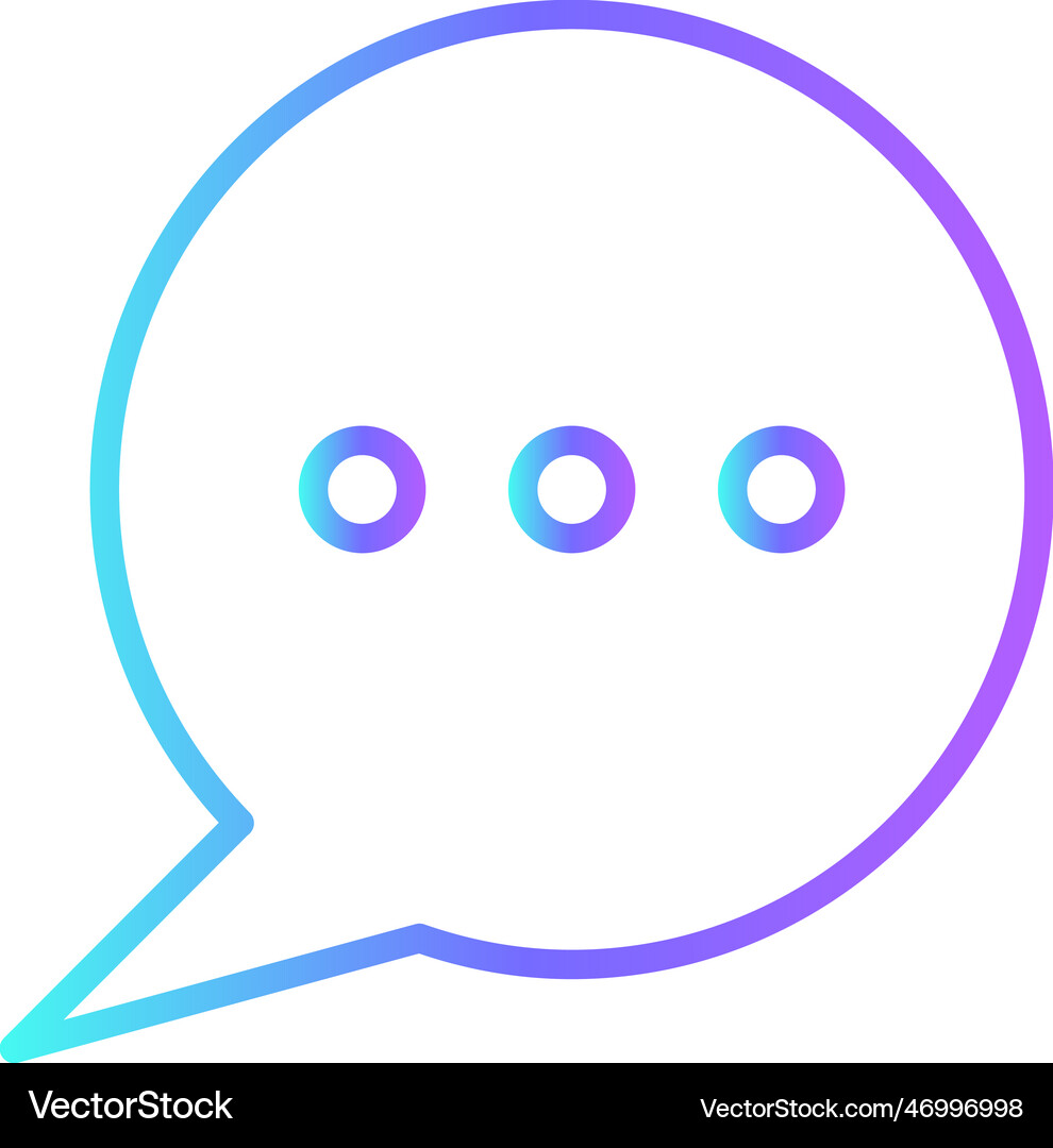 Comment marketing icon with blue duotone style Vector Image
