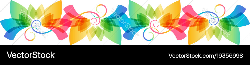 Floral colorful ornament Royalty Free Vector Image