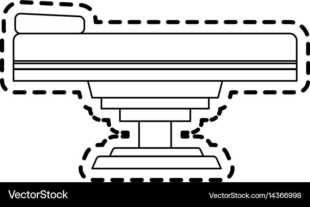 Gurney or hospital bed icon image Royalty Free Vector Image