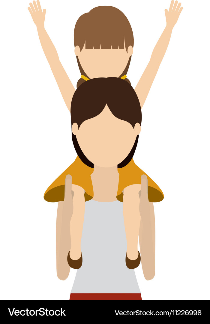 Mother and daughter design Royalty Free Vector Image