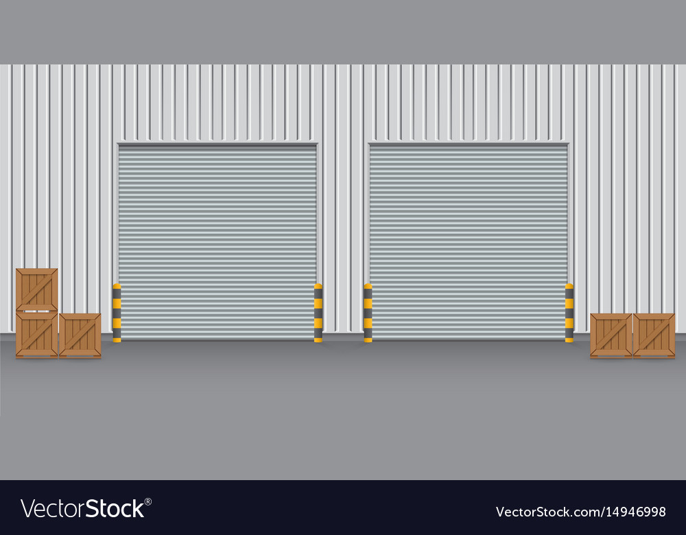 Shutter door Royalty Free Vector Image - VectorStock