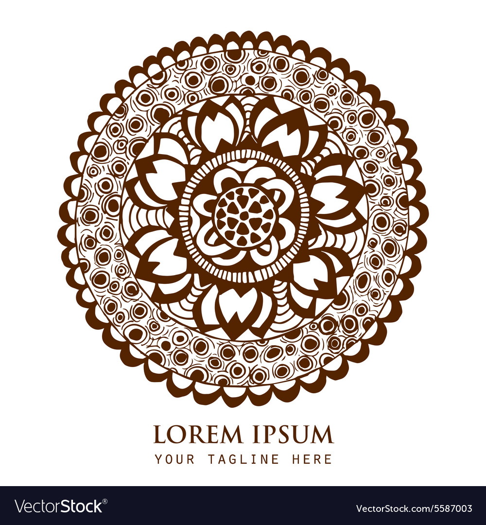 Ornamental round pattern Royalty Free Vector Image