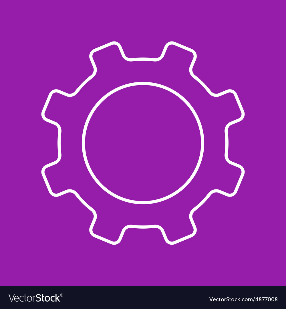 Cogwheel icon eps10 Royalty Free Vector Image - VectorStock