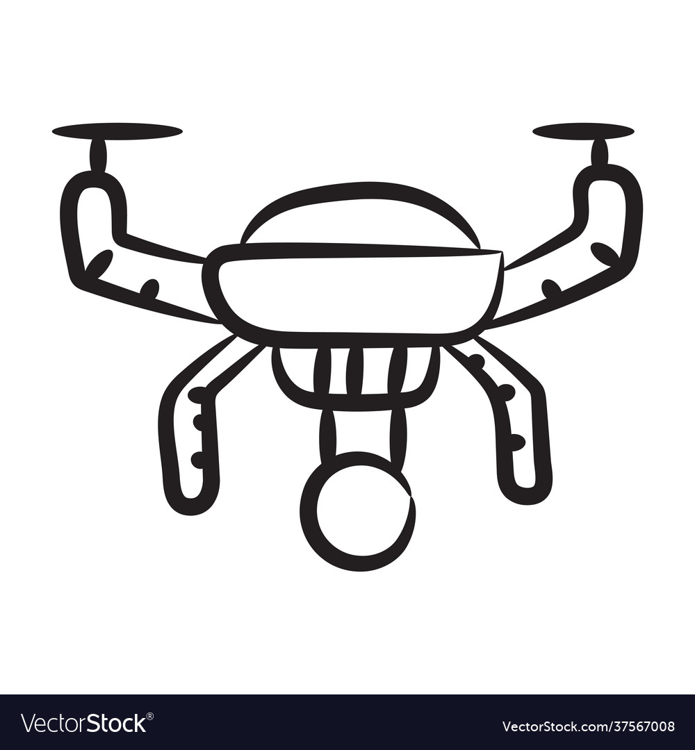 Drone camera Royalty Free Vector Image - VectorStock