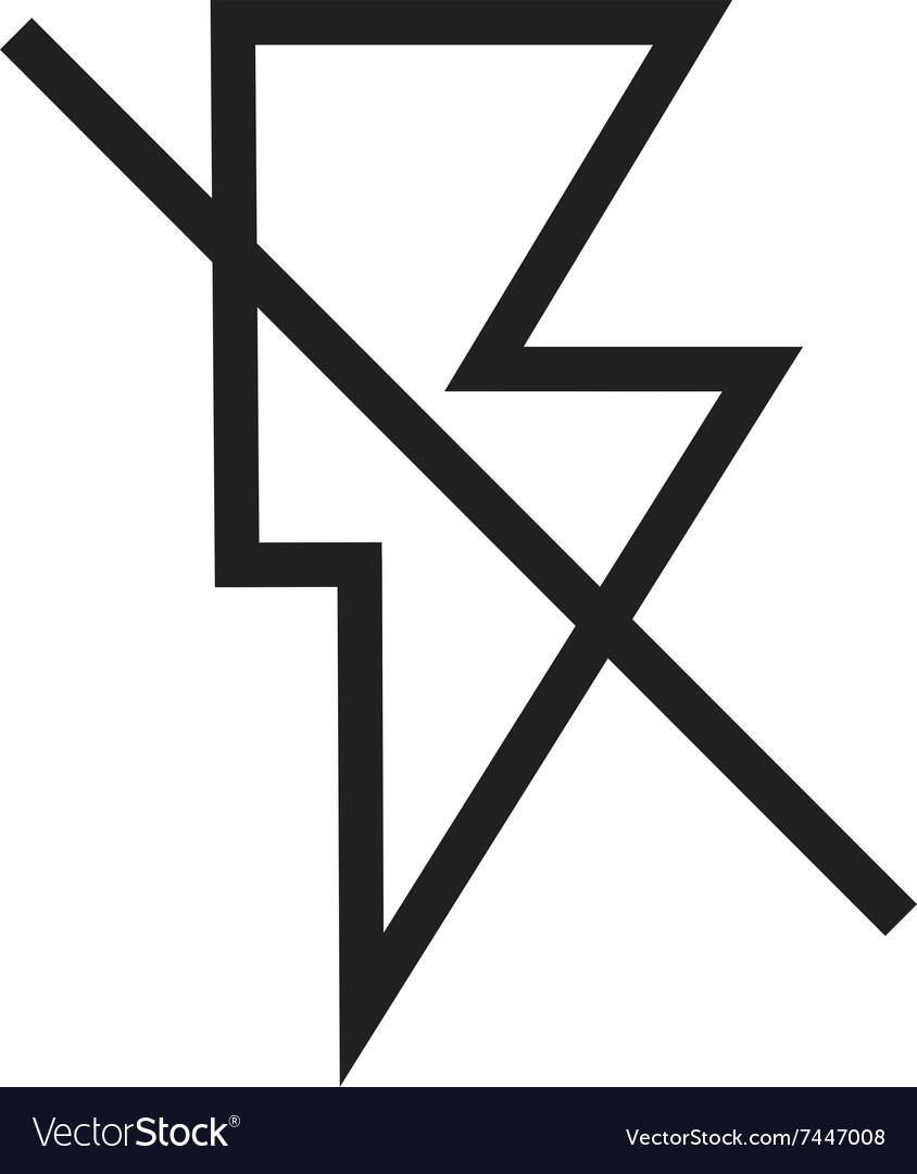 Flash off Royalty Free Vector Image - VectorStock