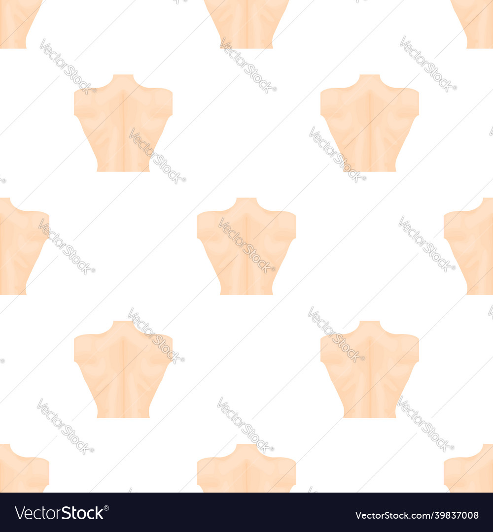 Human back pattern seamless Royalty Free Vector Image