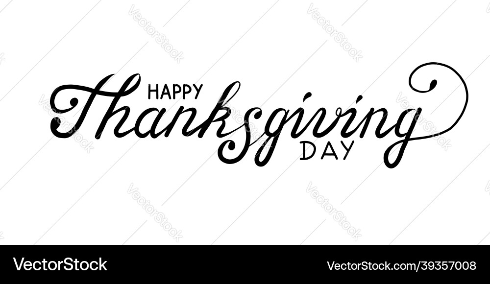 Lettering for happy thanksgiving day Royalty Free Vector