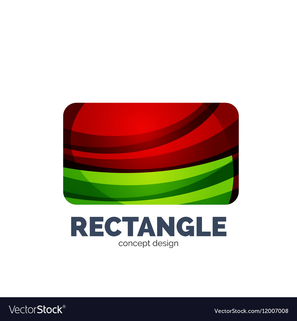 Rectangle logo Royalty Free Vector Image - VectorStock