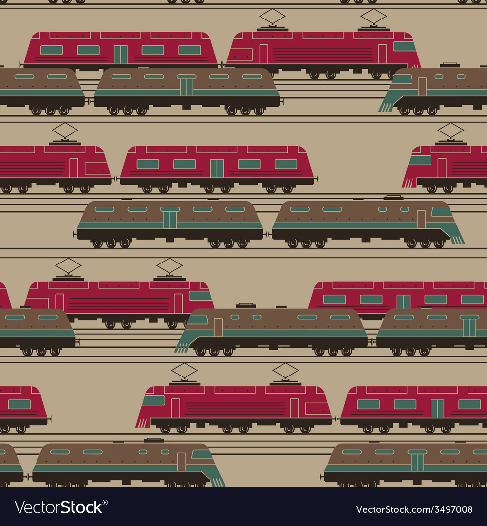 Train pattern Royalty Free Vector Image - VectorStock