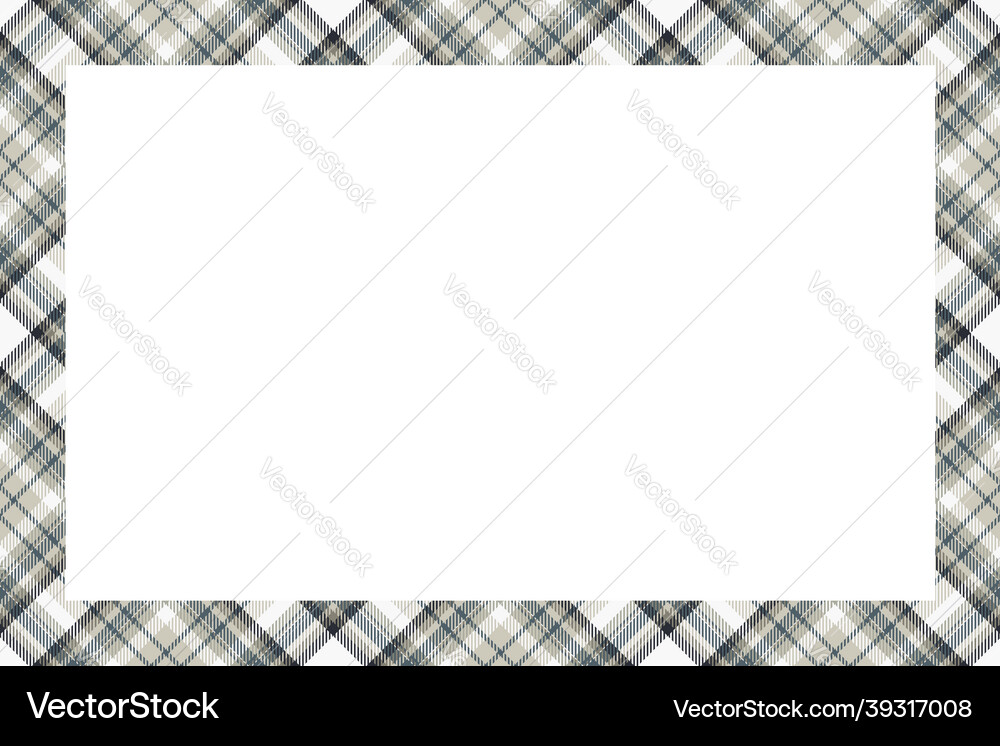 Vintage frame scottish border pattern retro Vector Image