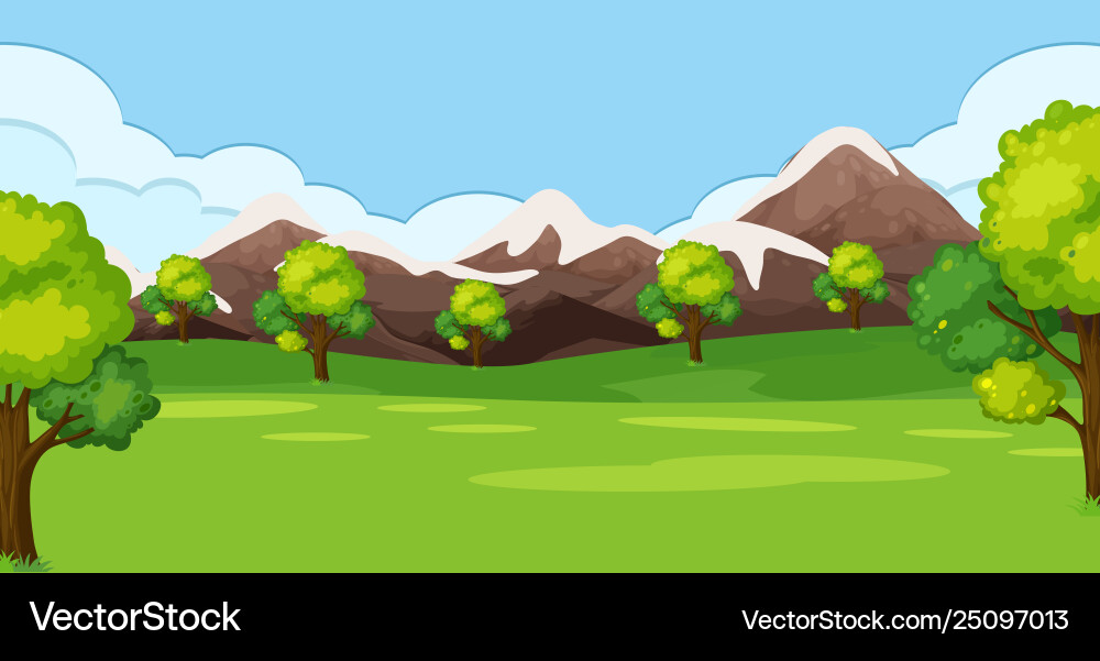 A simple nature scene Royalty Free Vector Image