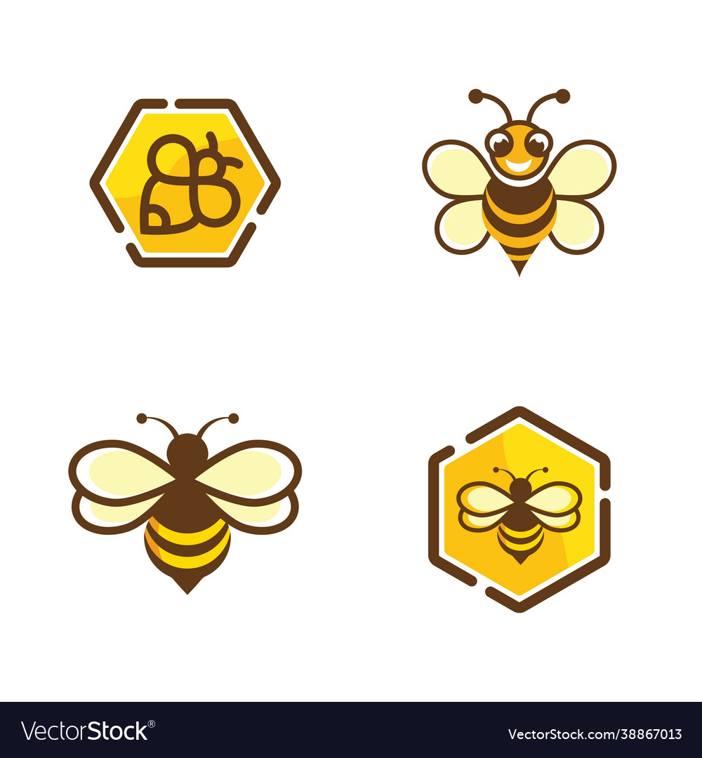 Bee icon design Royalty Free Vector Image - VectorStock