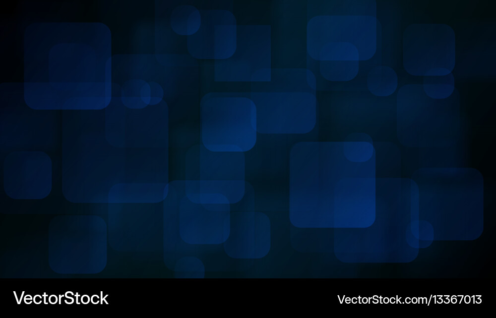 Blue abstract background of blurry squares Vector Image