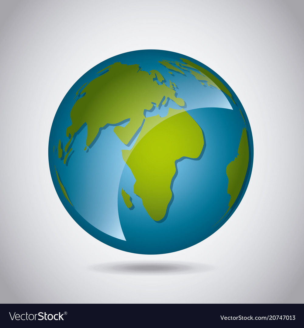 Earth planet background Royalty Free Vector Image