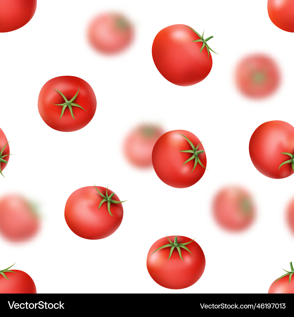 Falling tomato flying red vegetables 3d food Vector Image