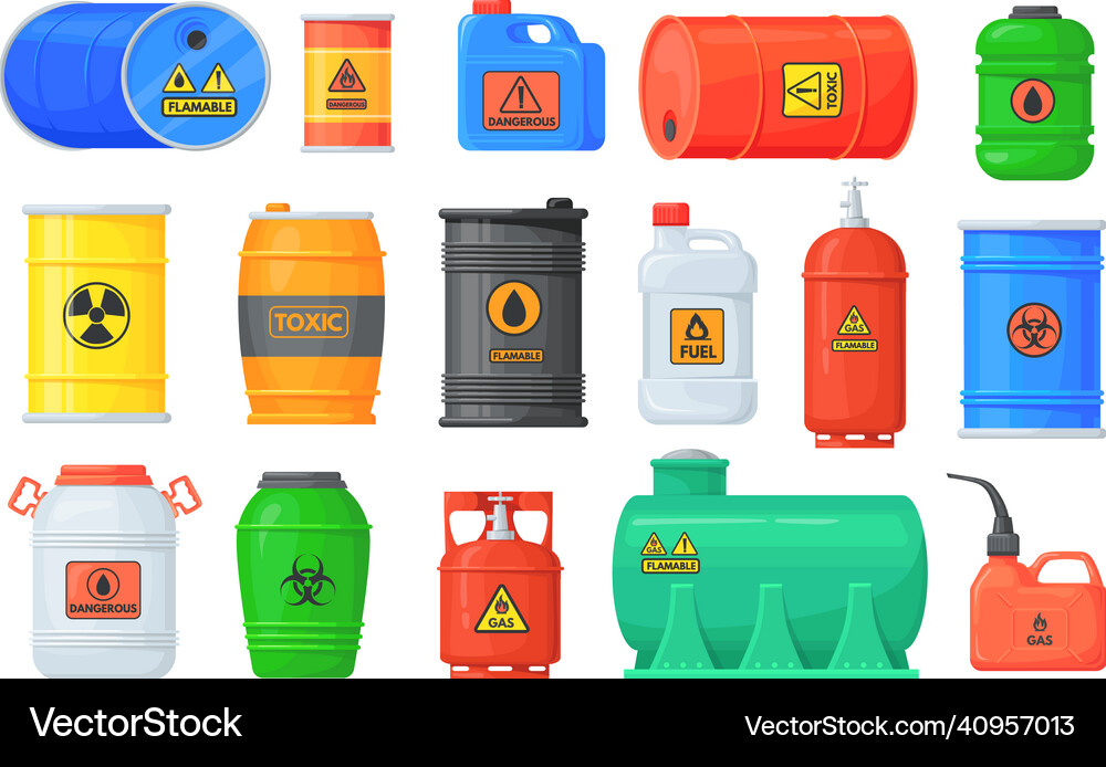 Hazardous Chemical Drum Royalty Free Vector Image