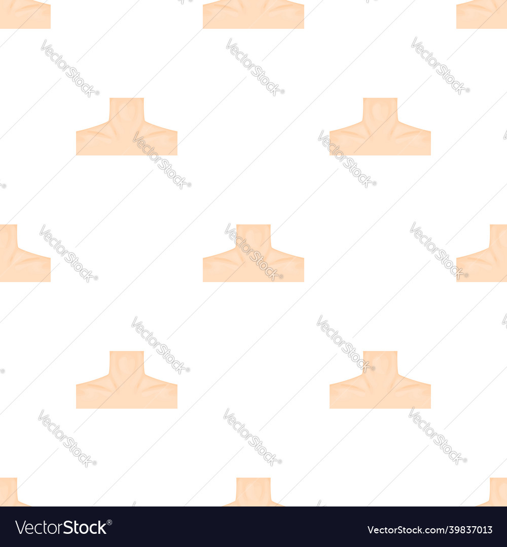 Human neck pattern seamless Royalty Free Vector Image