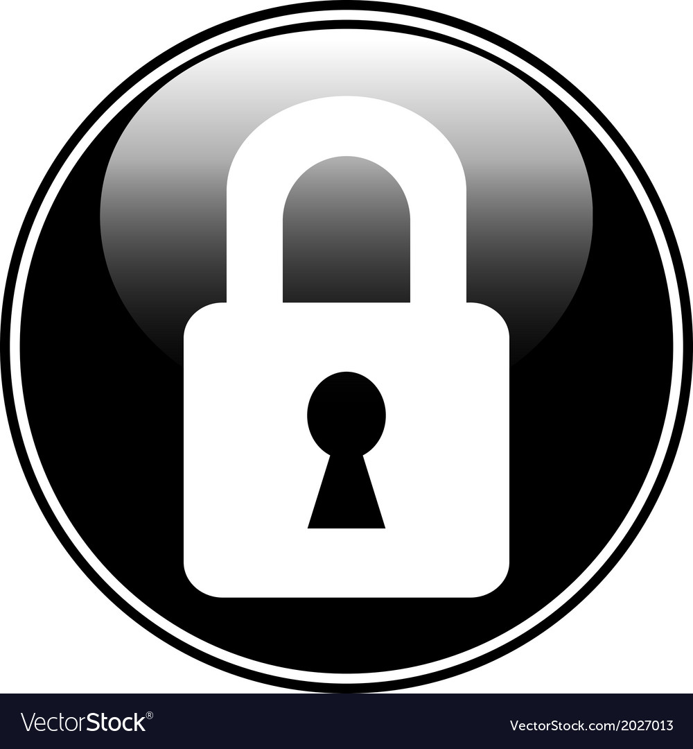 Lock Icon - Security Royalty Free Vector Image