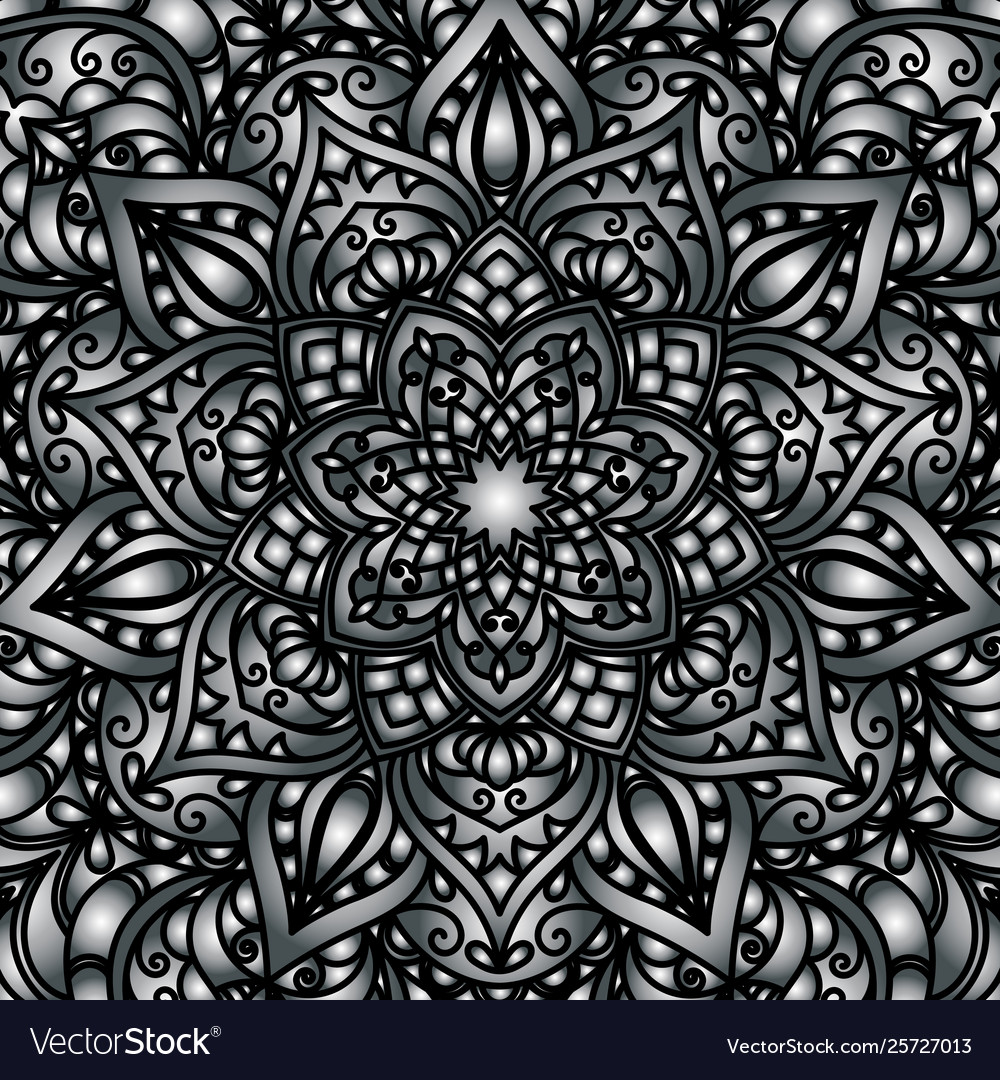 Mandala pattern background Royalty Free Vector Image