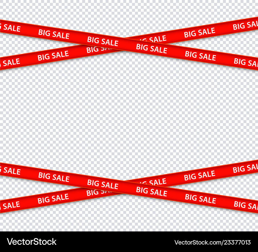 Sale restriction red stripes discount zone Vector Image