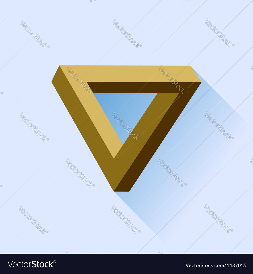 Single triangle Royalty Free Vector Image - VectorStock