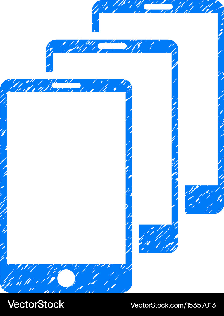 Smartphones grunge icon Royalty Free Vector Image