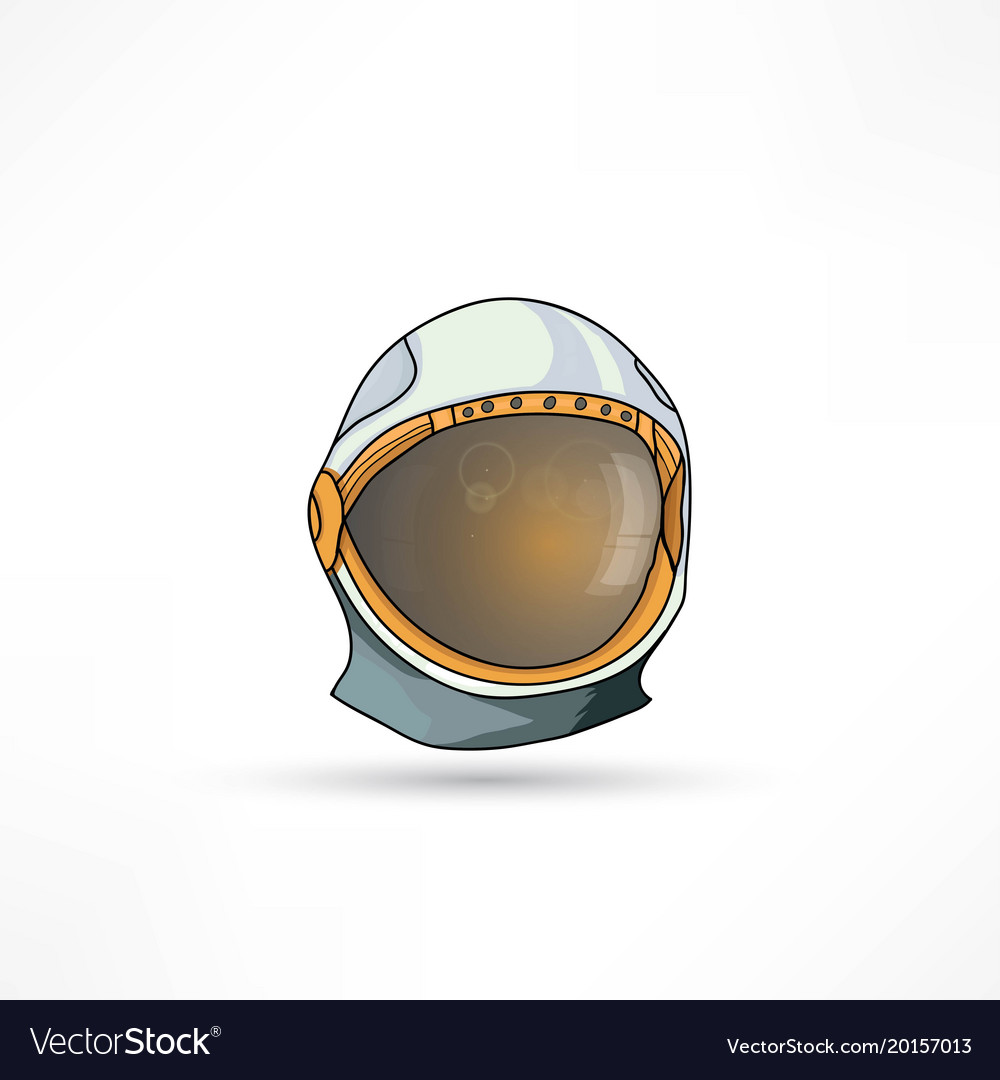 Space helmet Royalty Free Vector Image - VectorStock