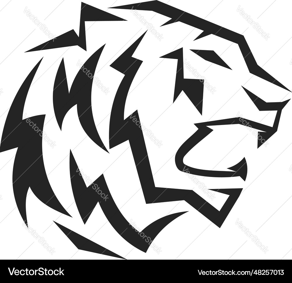 Tiger logo template isolated brand identity icon Vector Image