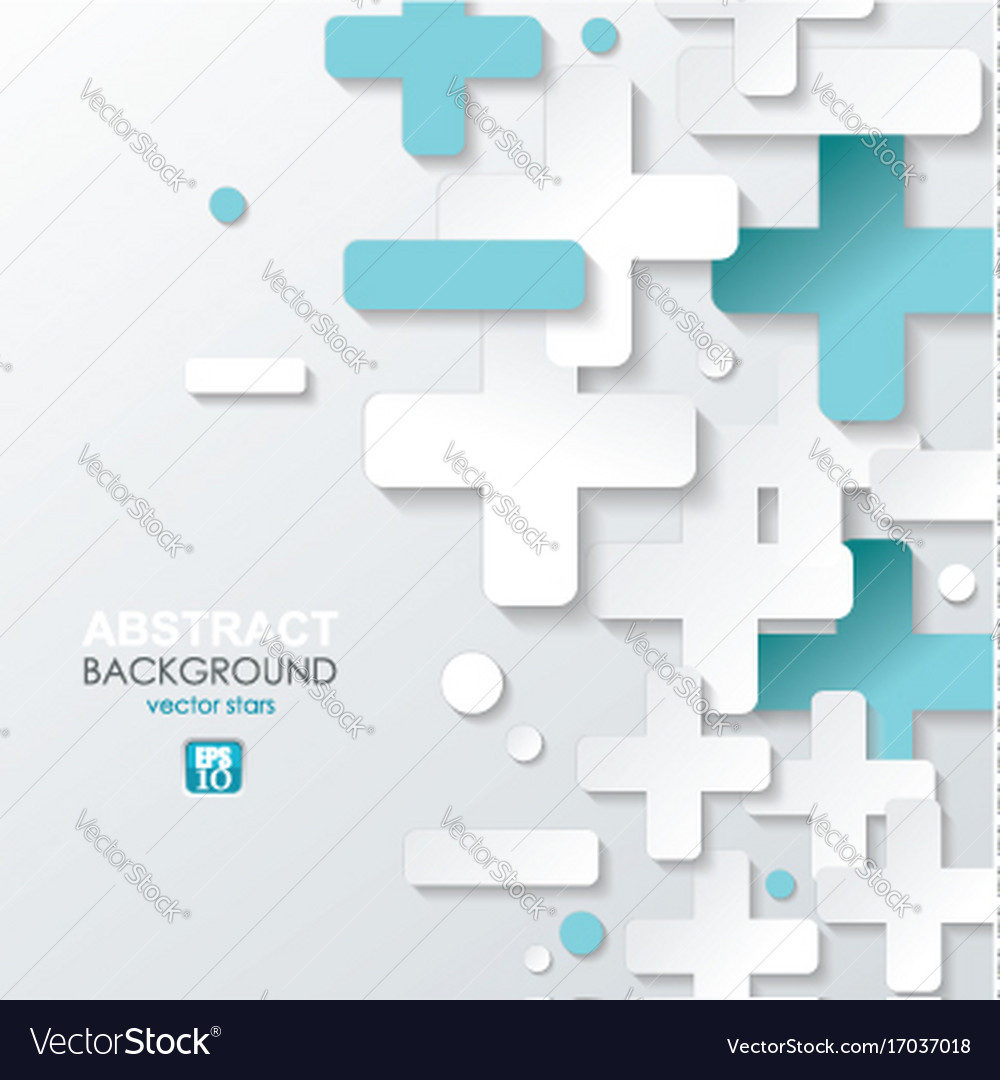 Abstract background with stickers of plus minus Vector Image