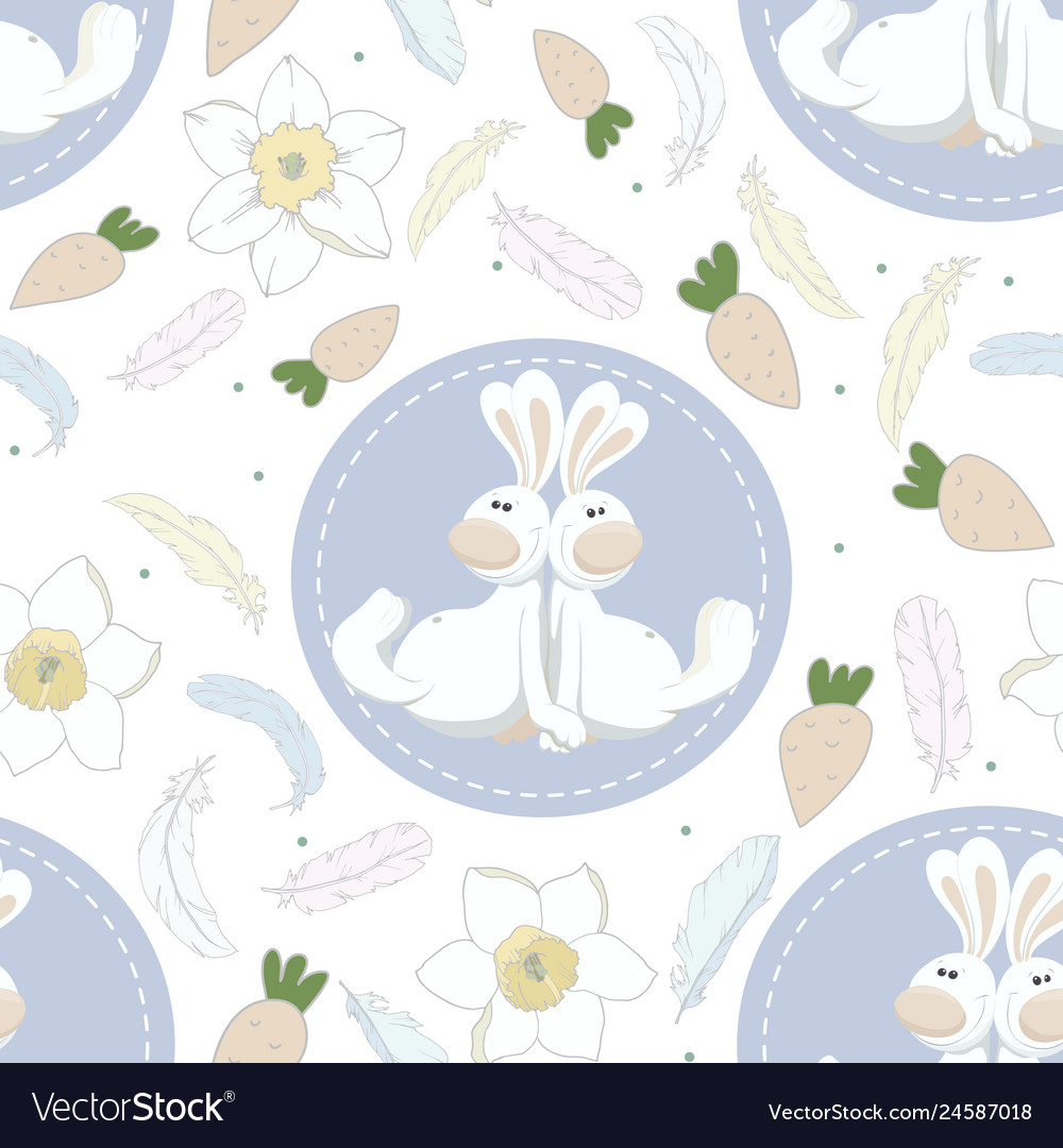 Easter seamless pattern Royalty Free Vector Image