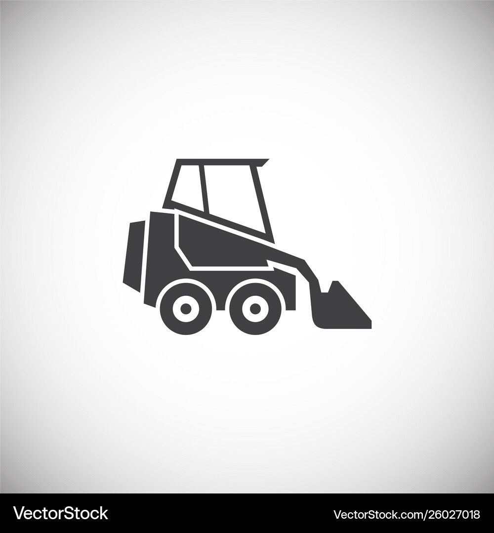 Heavy vehicle related icon on background Vector Image