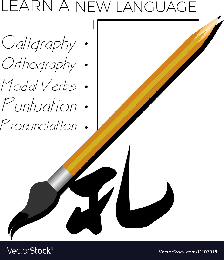 Learn language Royalty Free Vector Image - VectorStock