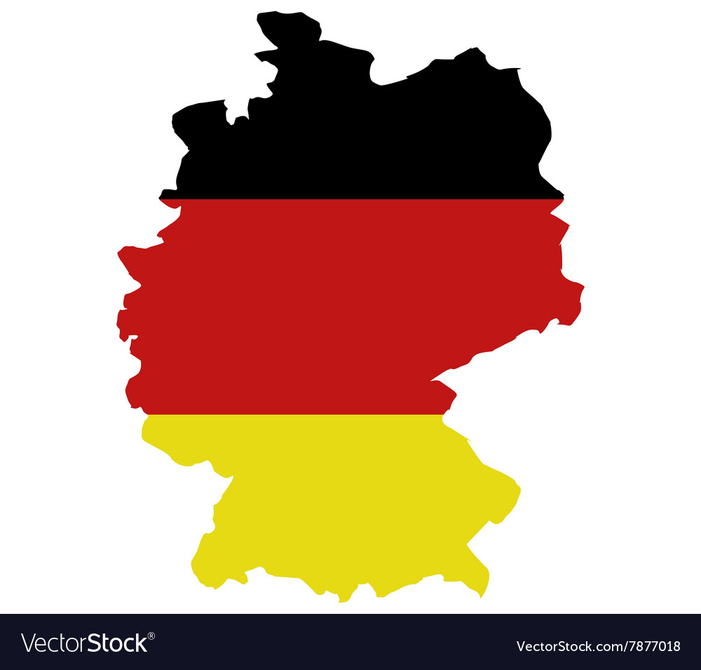Map germany Royalty Free Vector Image - VectorStock