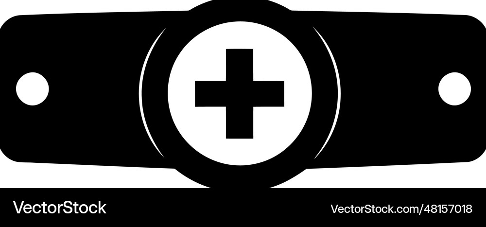 Medical alert bracelet icon Royalty Free Vector Image