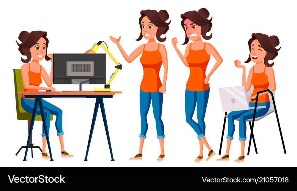 Office worker woman professional officer Vector Image