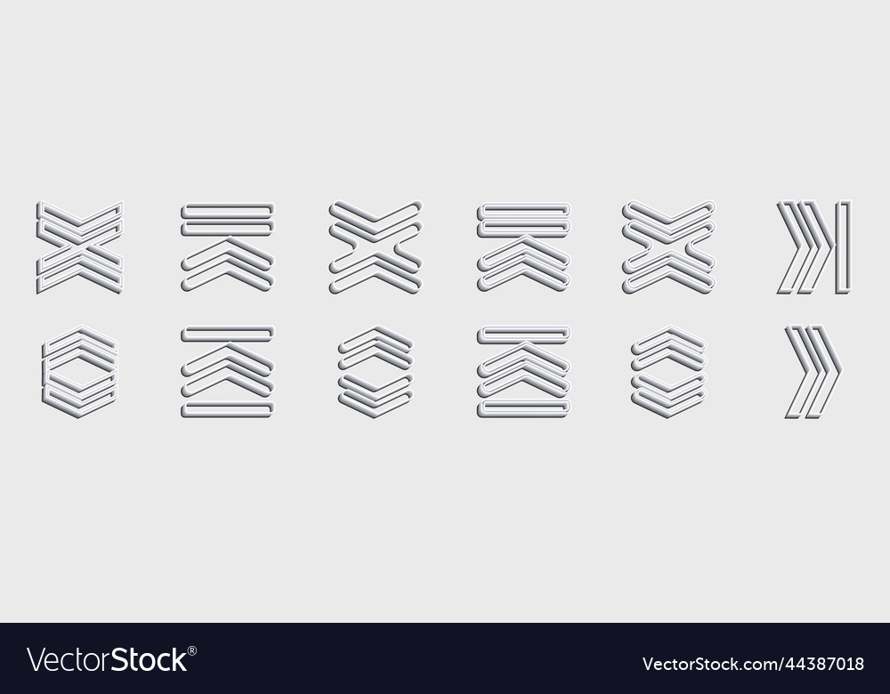 Retrofuturistic y2k geometry design elements Vector Image