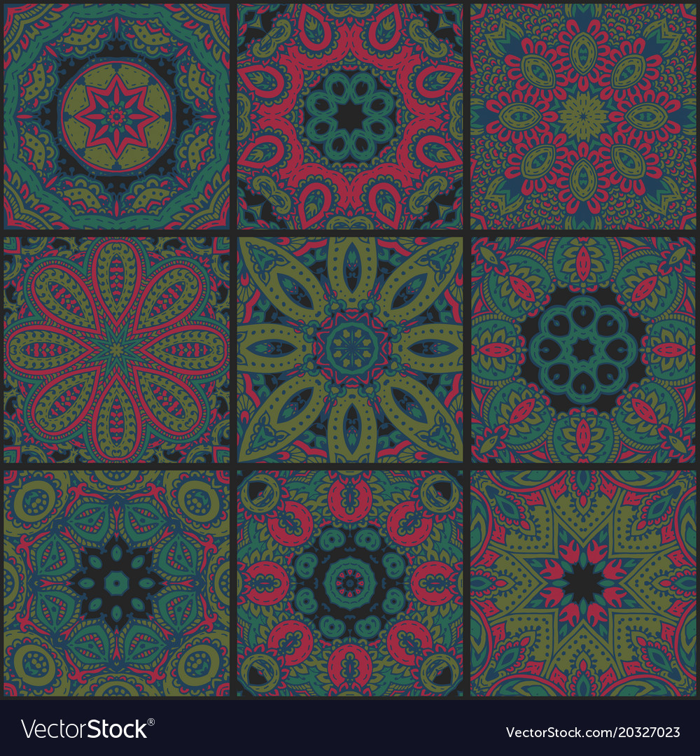 Abstract patchwork seamless pattern Royalty Free Vector