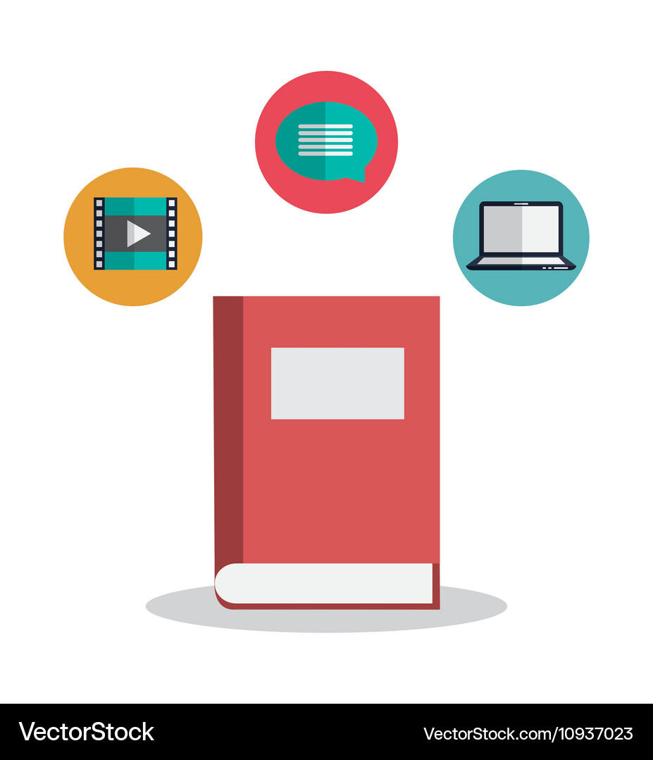 Book of office and work design Royalty Free Vector Image
