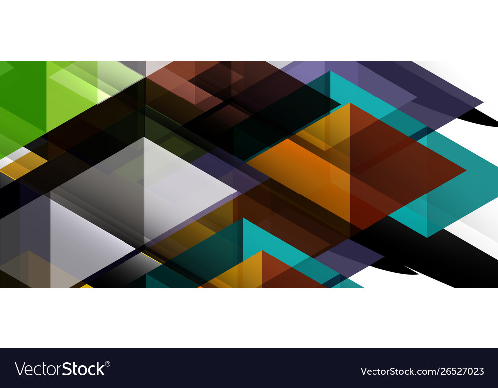 Colorful repeating triangles modern geometric Vector Image