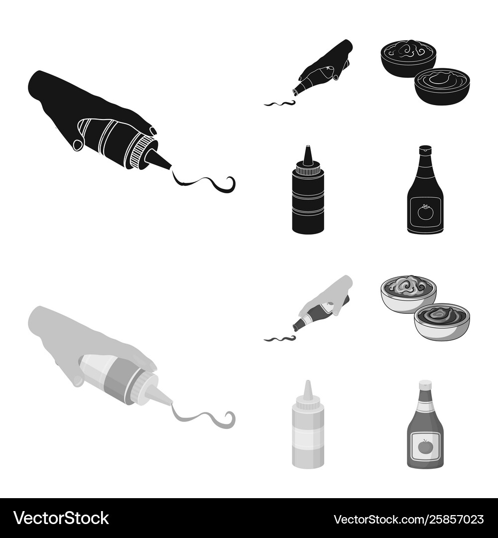 Design sauce and condiment sign Royalty Free Vector Image